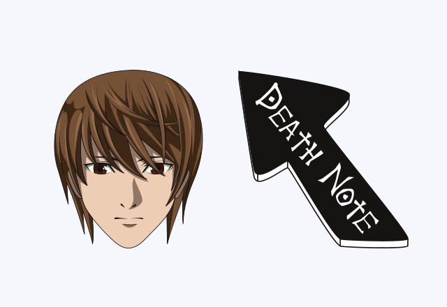 Light Yagami custom cursor for Chrome