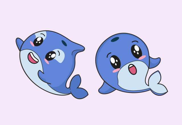 Kawaii Dolphin Cute Cursor