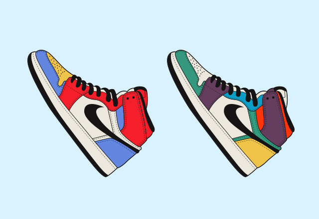 Air Jordan 1 Retro Multi-Color cursor - Custom cursor for Chrome