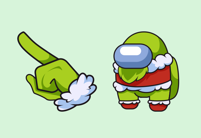 Among Us Grinch cursor - Custom cursor for Chrome