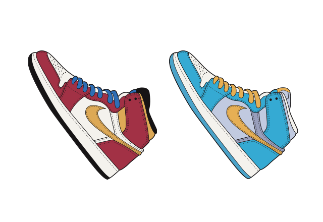 Air Jordan 1 Retro High OG Fusion Red cursor - Custom cursor for Chrome