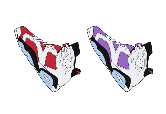 Air Jordan 6 "Carmines" cursor - Custom cursor for Chrome