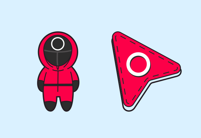 Squid Game Masked Worker cursor - Custom cursor for Chrome
