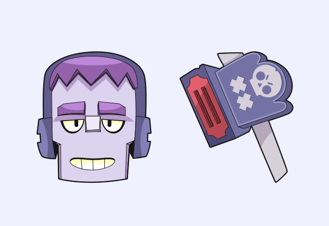 Frank from Brawl Stars cursor - Custom cursor for Chrome