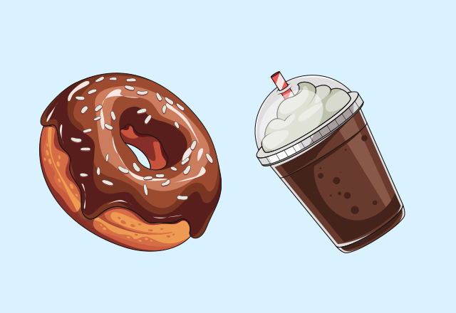 Doughnut and Iced Mocha cursor - Custom cursor for Chrome