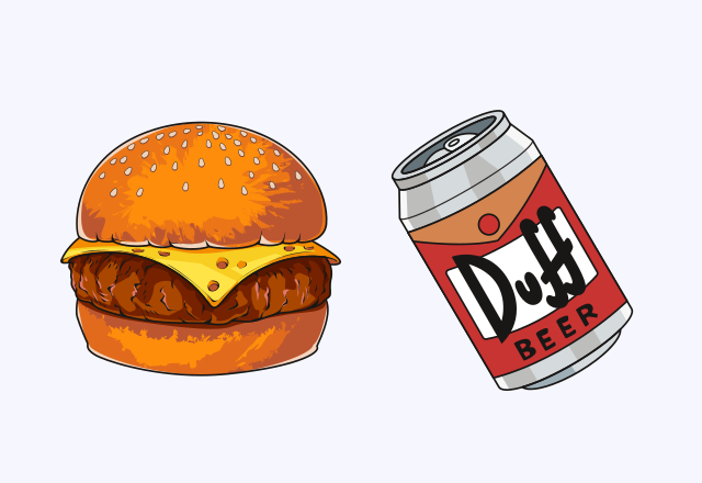 Burger and Duff Beer cursor - Custom cursor for Chrome