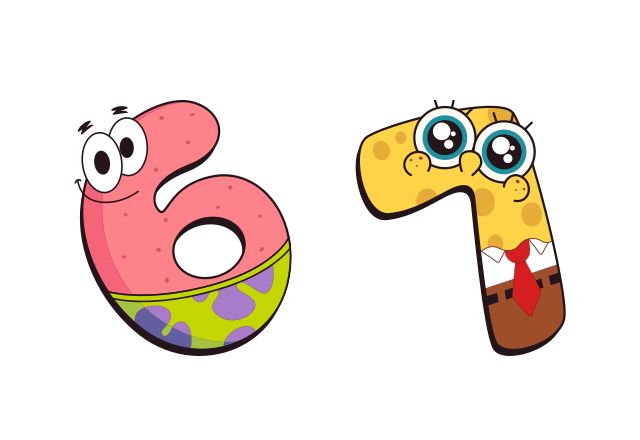 Six Seven SpongeBob custom cursor for Chrome