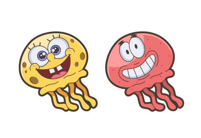 SpongeBob and Patrick cursor for Chrome
