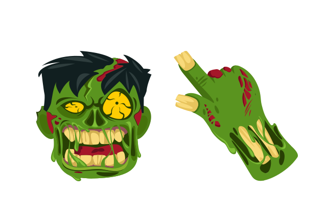 Marvel Zombie Hulk Cute Cursor