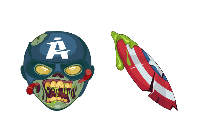 Marvel Zombie Hulk Cute Cursor