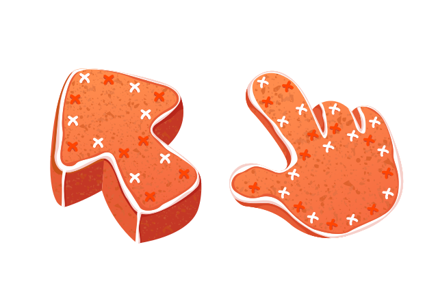 Custom Cursor Gingerbread Texture