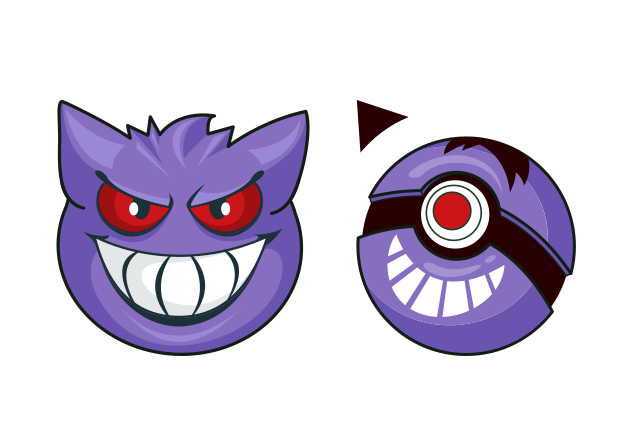Custom Cursor Cute Gengar from Pokémon