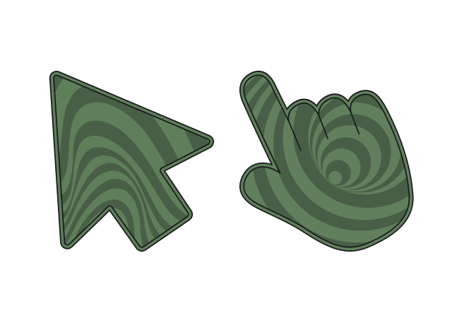 The Green Illusion custom cursor for Chrome