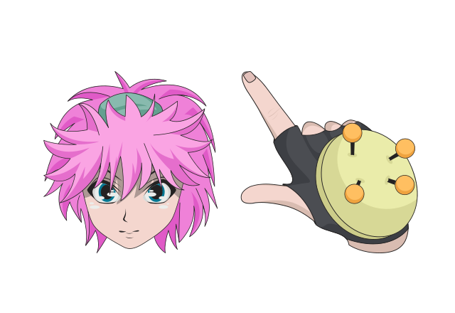 Custom Cursor Cute Machi Komacine from Hunter x Hunter