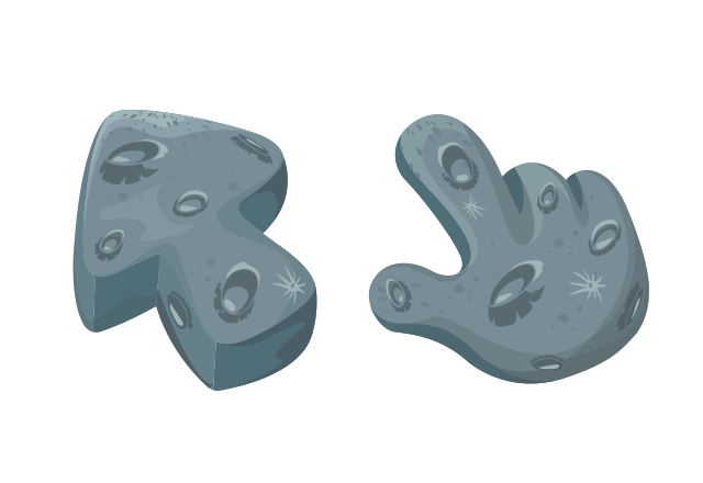 Custom Cursor The Moon Texture