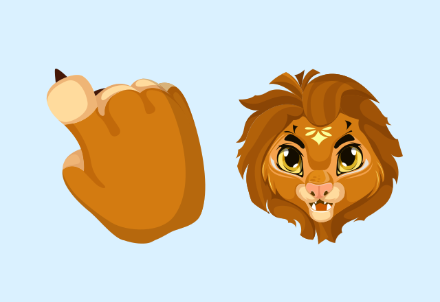 Circus Lion Cute Cursor