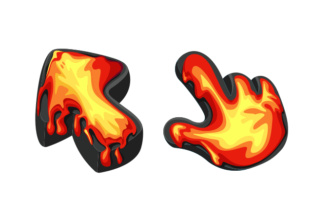 Custom Cursor Lava Texture