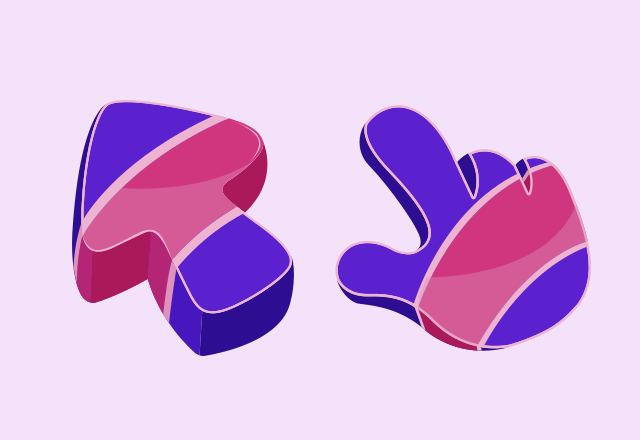 Custom Cursor Abstract Purple Texture