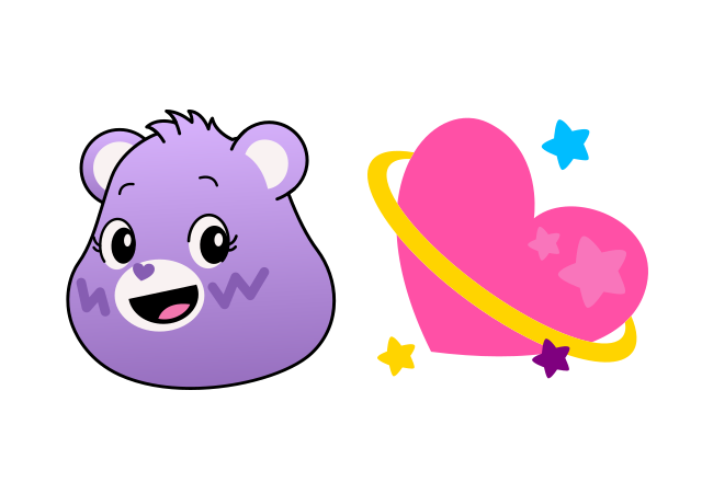 Custom Cursor Cute Daydream Bear from Care Bears